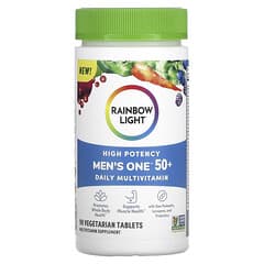 Rainbow Light, Men's One 50+ Daily Multivitamin, High Potency, 90 ...