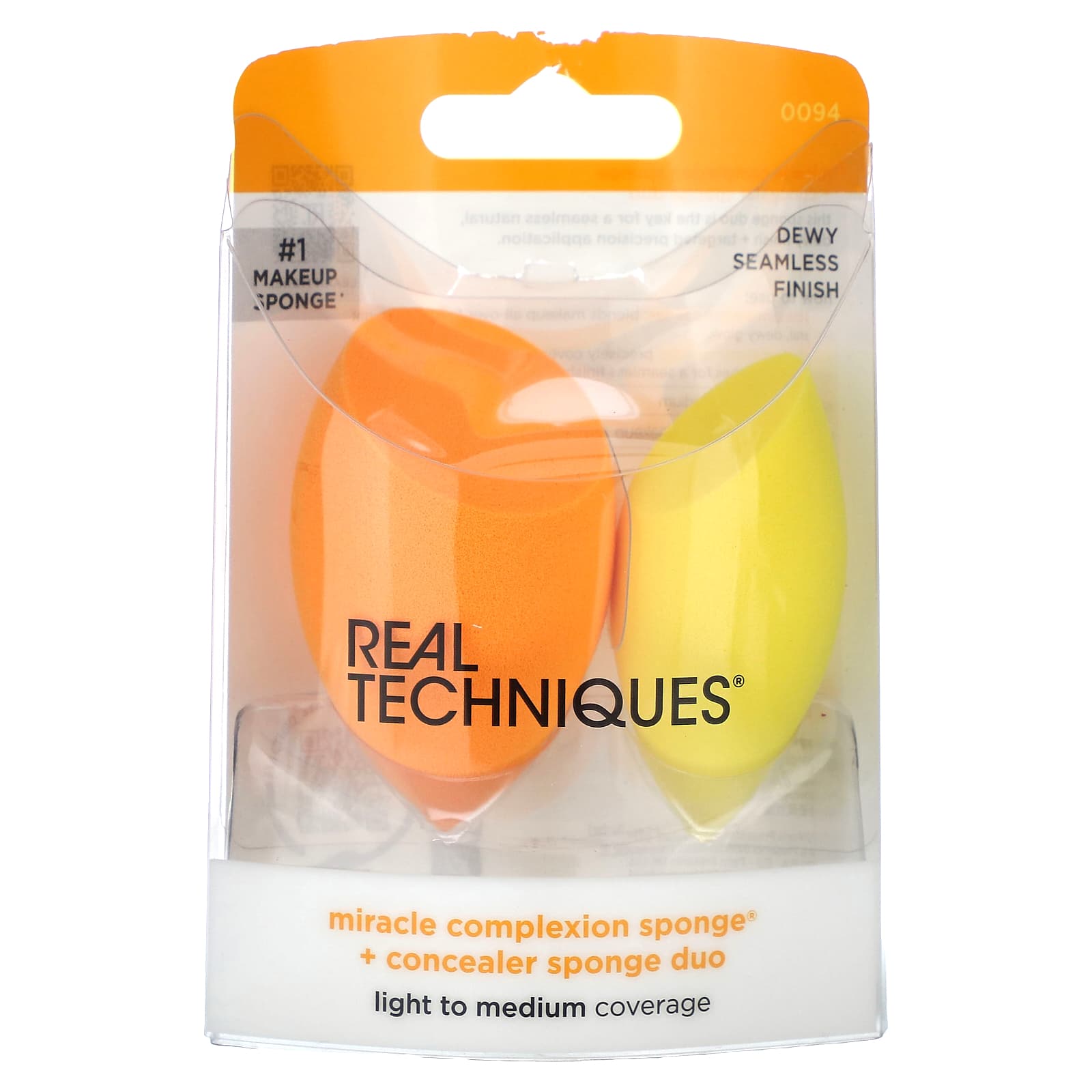 Real Techniques, Miracle Complexion Sponge + Concealer Sponge Duo, 2 ...