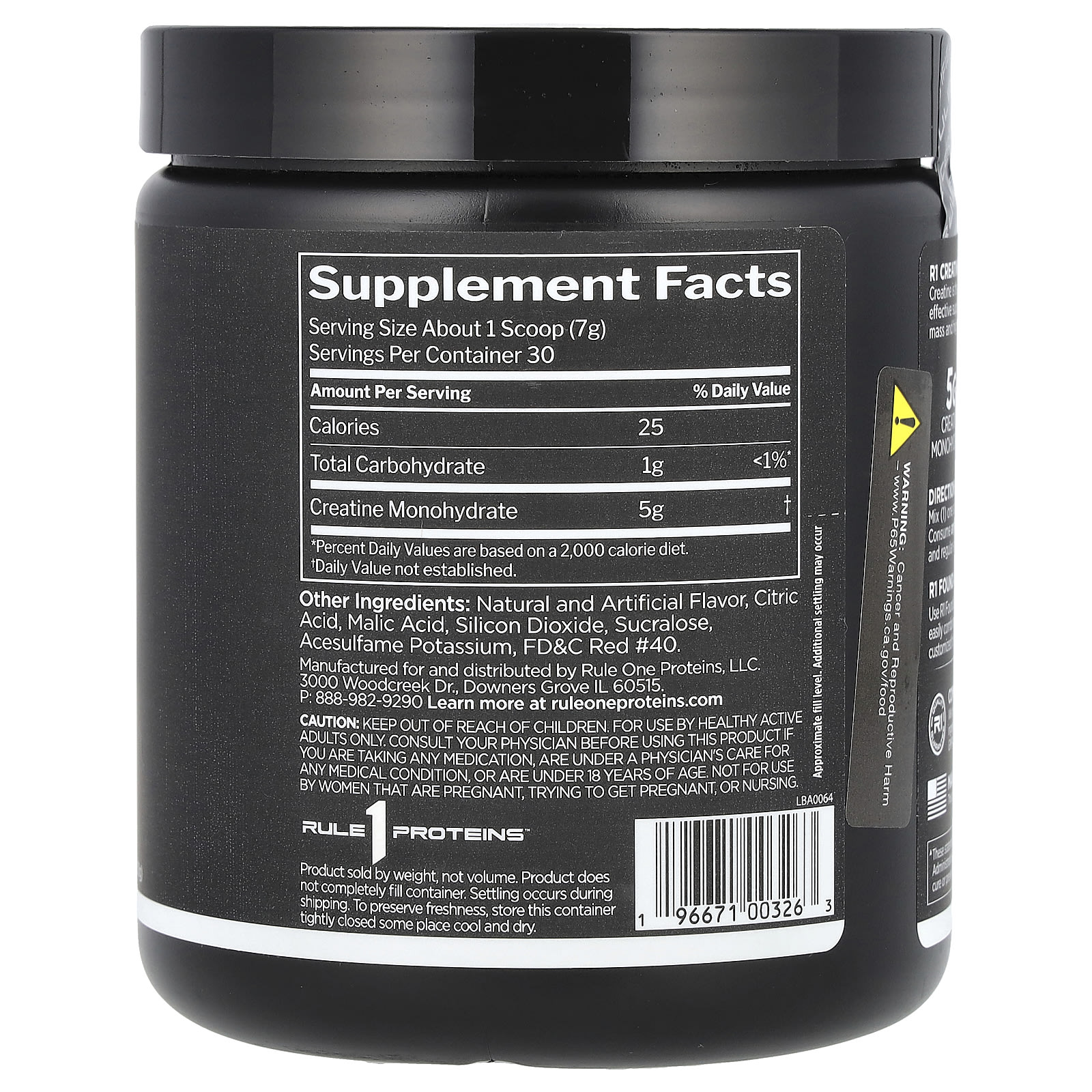 Rule One Proteins, Creatine, Fruit Punch, 7.41 oz (210 g)