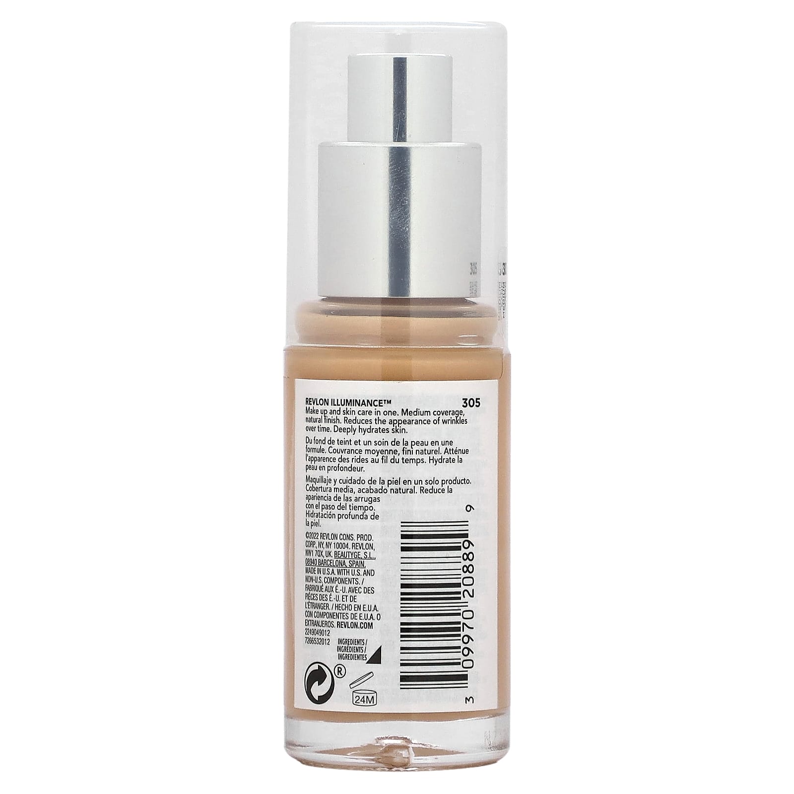 Revlon, Illuminance, Skin-Caring Foundation, 305 Medium Sand, 1 fl oz ...