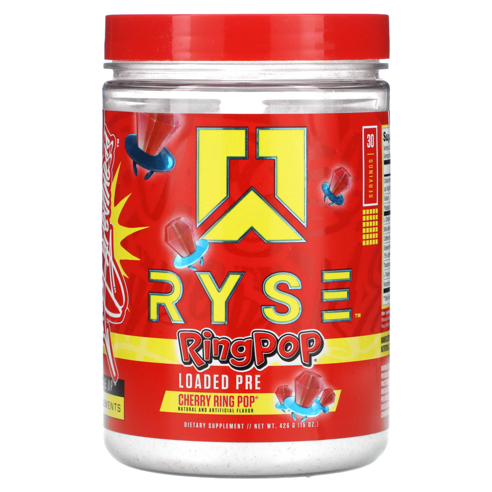 Ryse Supps‏, Loaded Pre, Cherry Ring Pop, 15 oz (426 g)