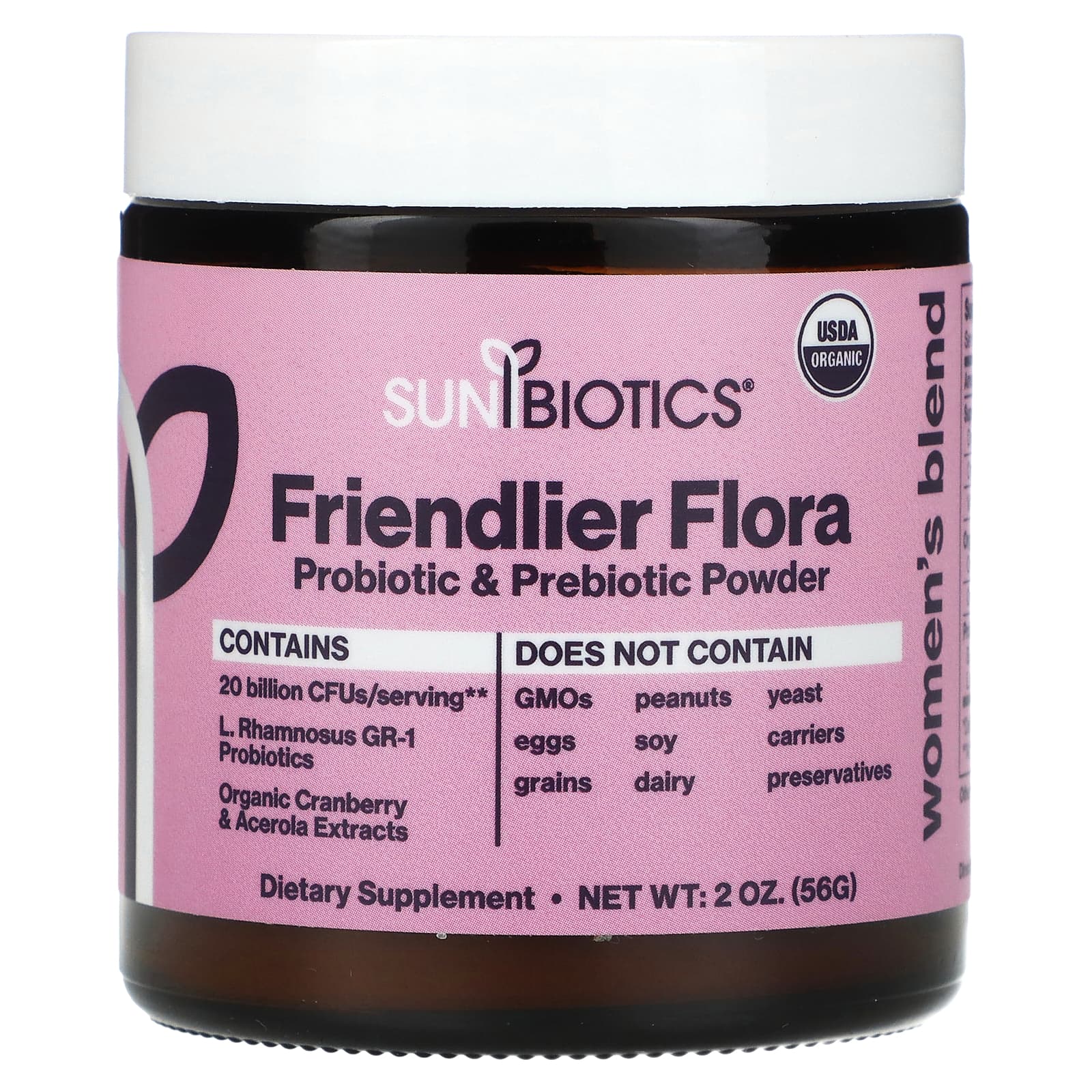 Sunbiotics, Friendlier Flora, Women's Blend, Probiotic & Prebiotic ...