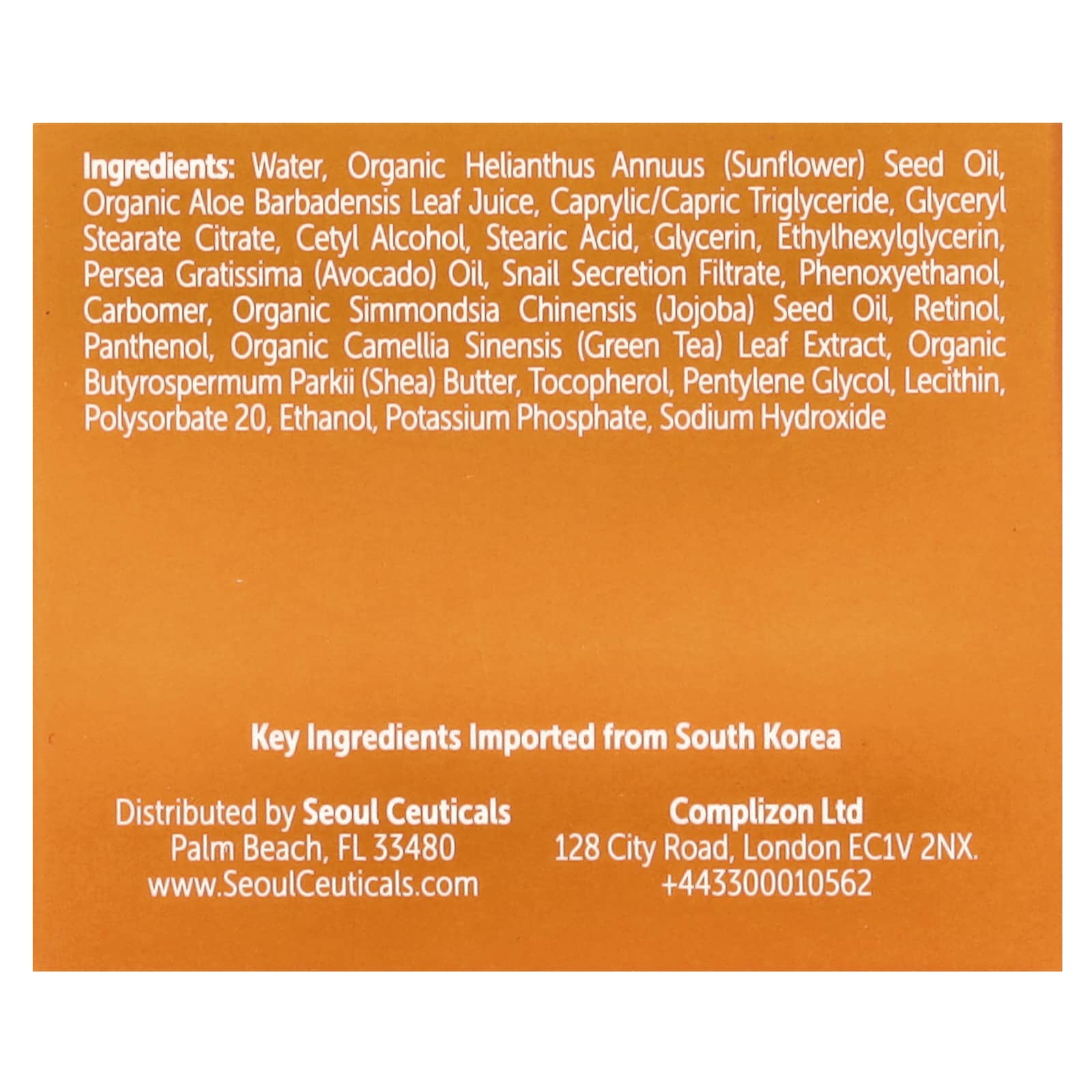 SeoulCeuticals, Multi-Function All-In-One Anti-Aging Snail Repair Cream ...