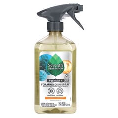 Seventh Generation, Power+, Foaming Dish Spray, Mandarin Orange, 16 fl ...