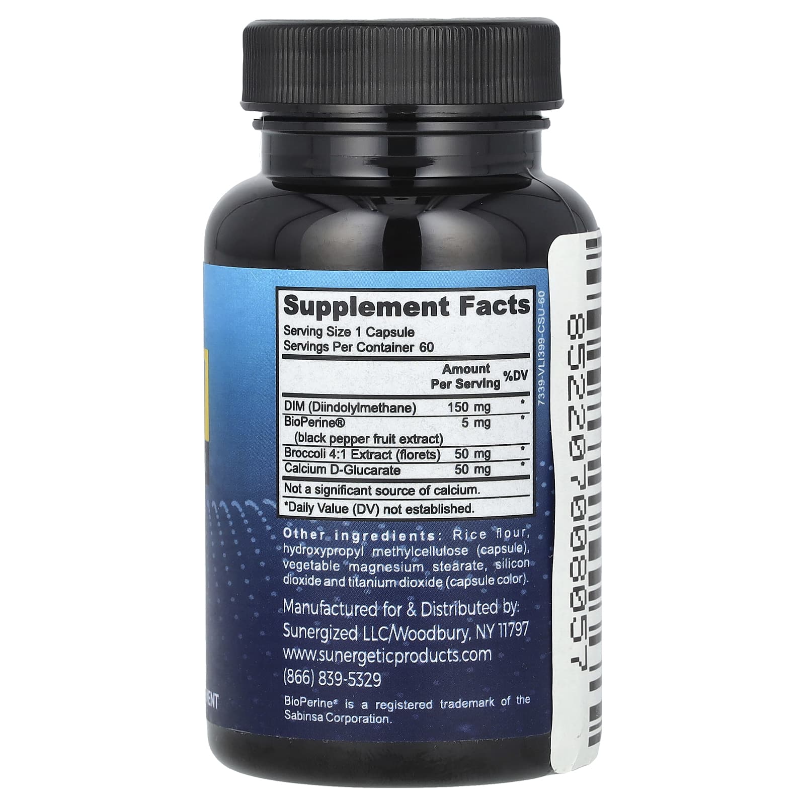 Sunergetic, DIM Complex, 150 mg, 60 Capsules