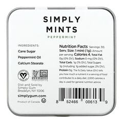 Simply Gum, Mints, Peppermint, 1.1 oz (30 g)