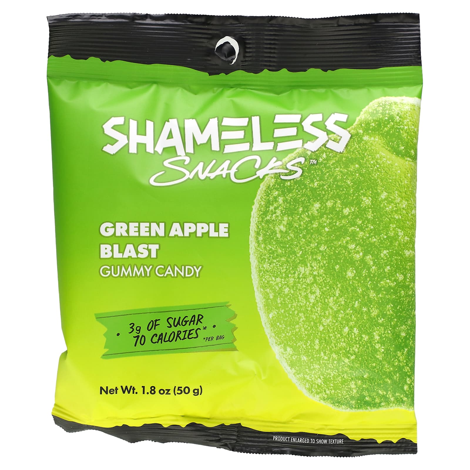 Shameless Snacks, Gummy Candy, Green Apple Blast, 6 Bags, 1.8 oz (50 g ...
