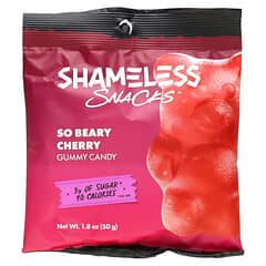 Shameless Snacks, Gummy Candy, So Beary Cherry, 6 Bags, 1.8 oz (50 g) Each
