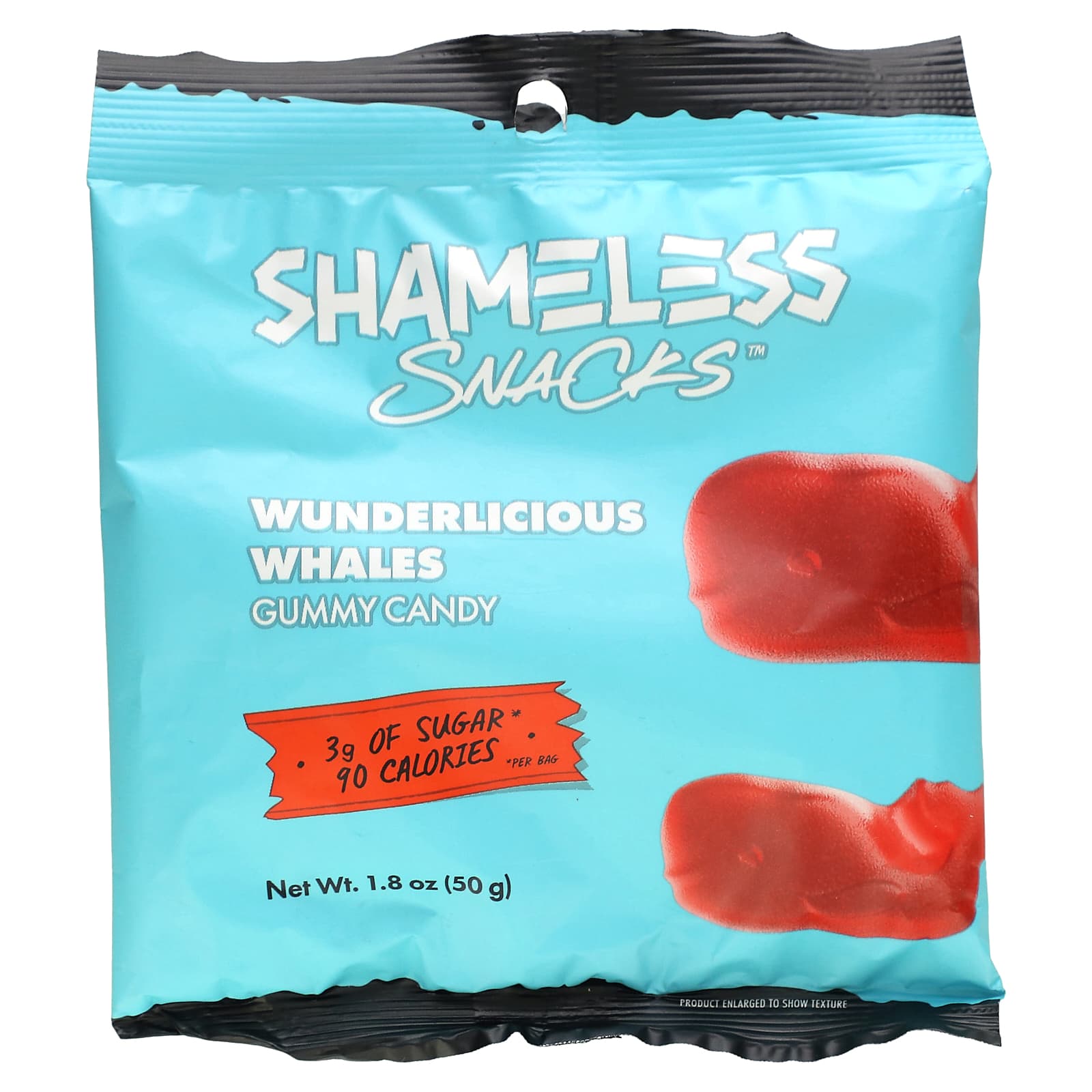 Shameless Snacks, Gummy Candy, Wunderlicious Whales, 6 Bags, 1.8 oz (50 ...