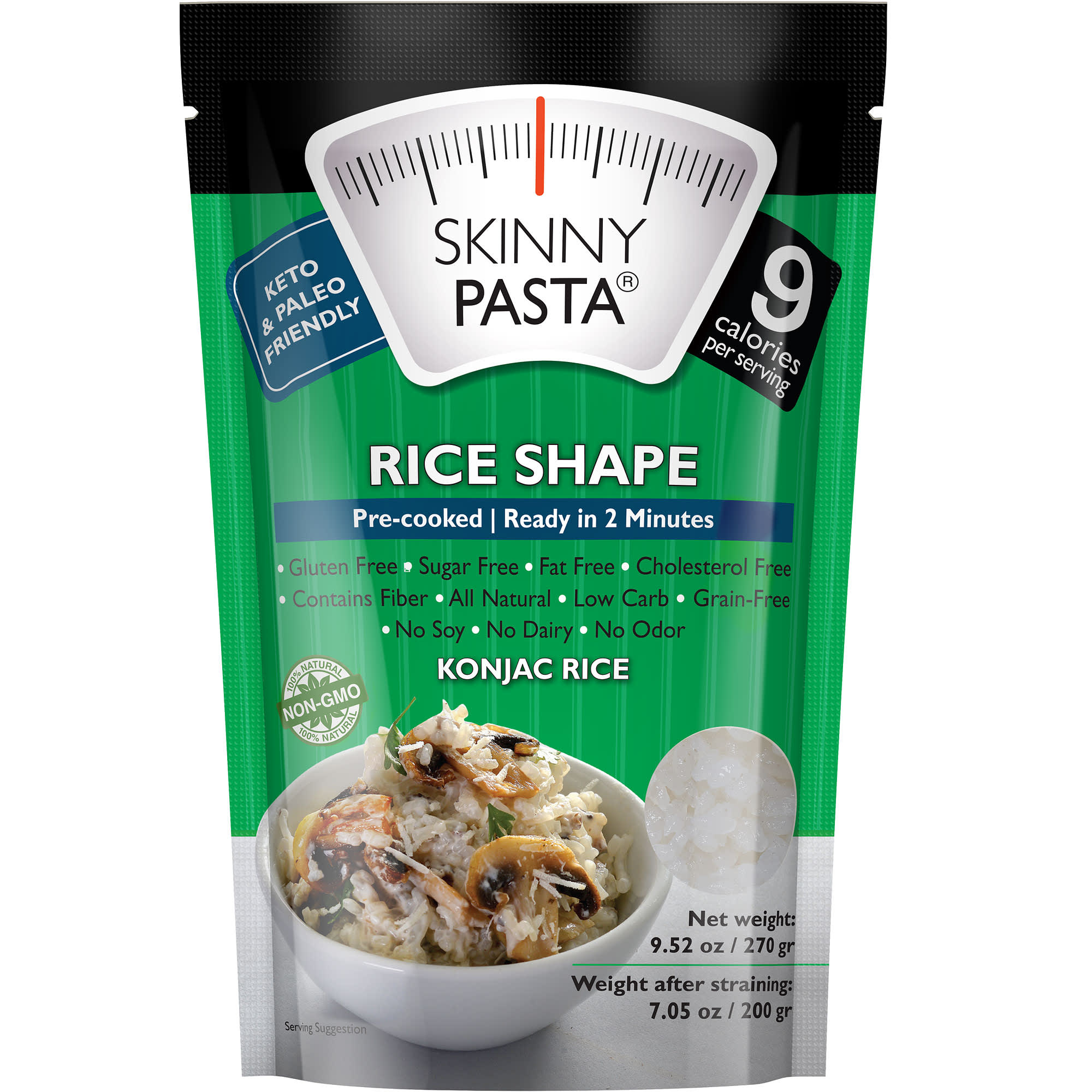 Skinny Pasta, Rice Shape, Konjac, 9.52 oz (270 g)