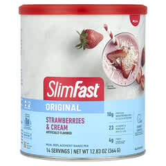 SlimFast, Original, Meal Replacement Shake Mix, Strawberries & Cream ...