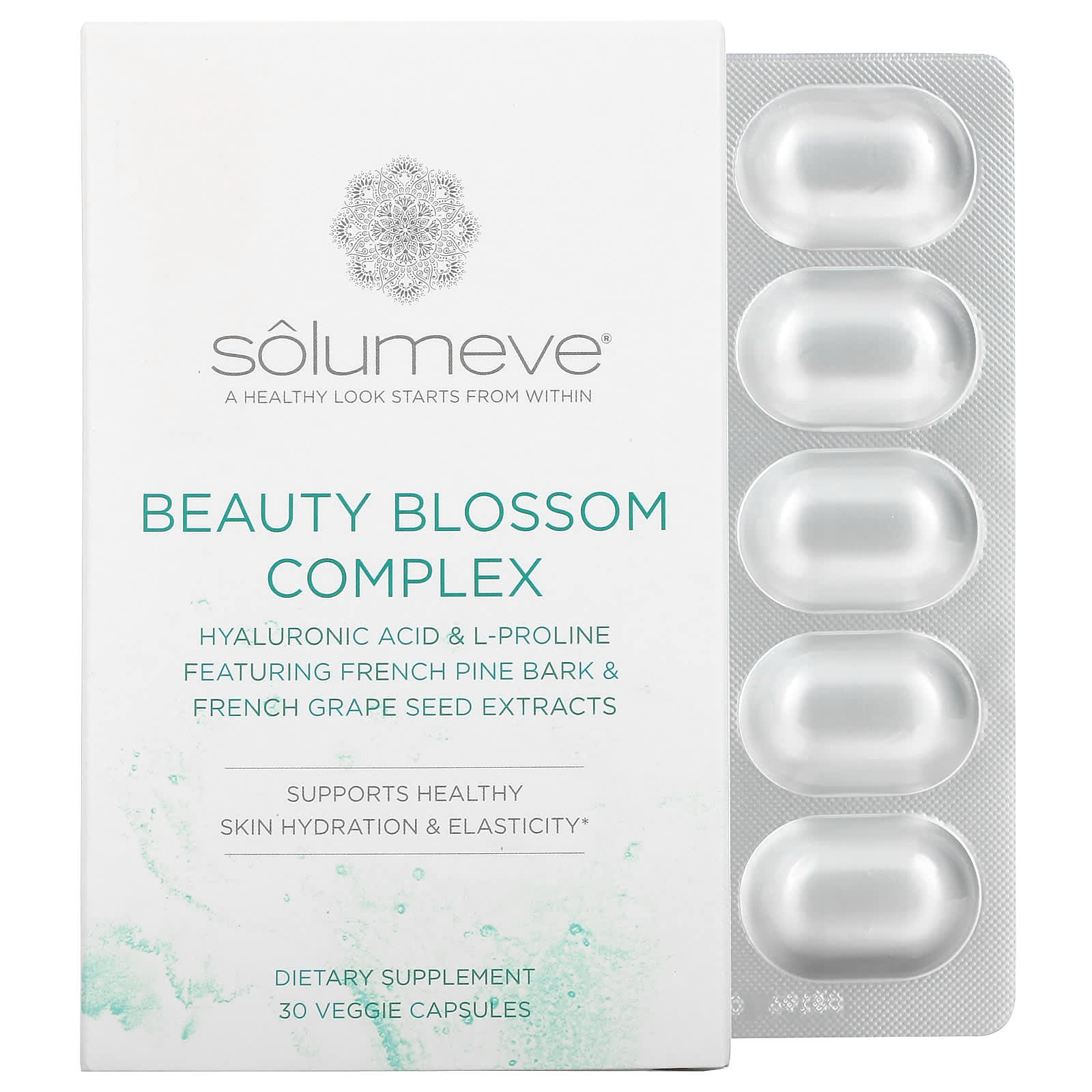 Solumeve, Beauty Blossom Complex, 30 Veggie Capsules