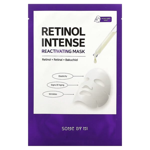 SOME BY MI, Retinol Intense Reactivating Beauty Mask, 1 Sheet Mask, 0. ...