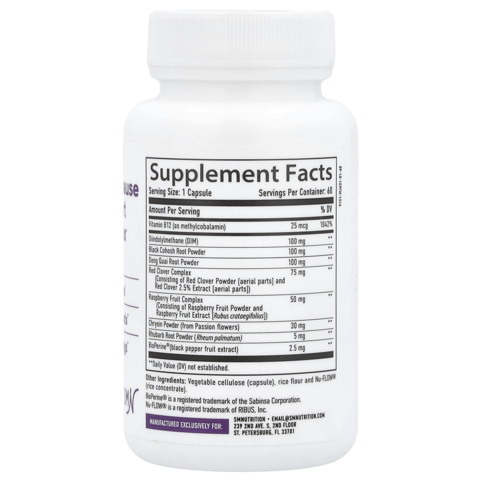 SMNutrition, Menopause Support Complex, 60 Capsules