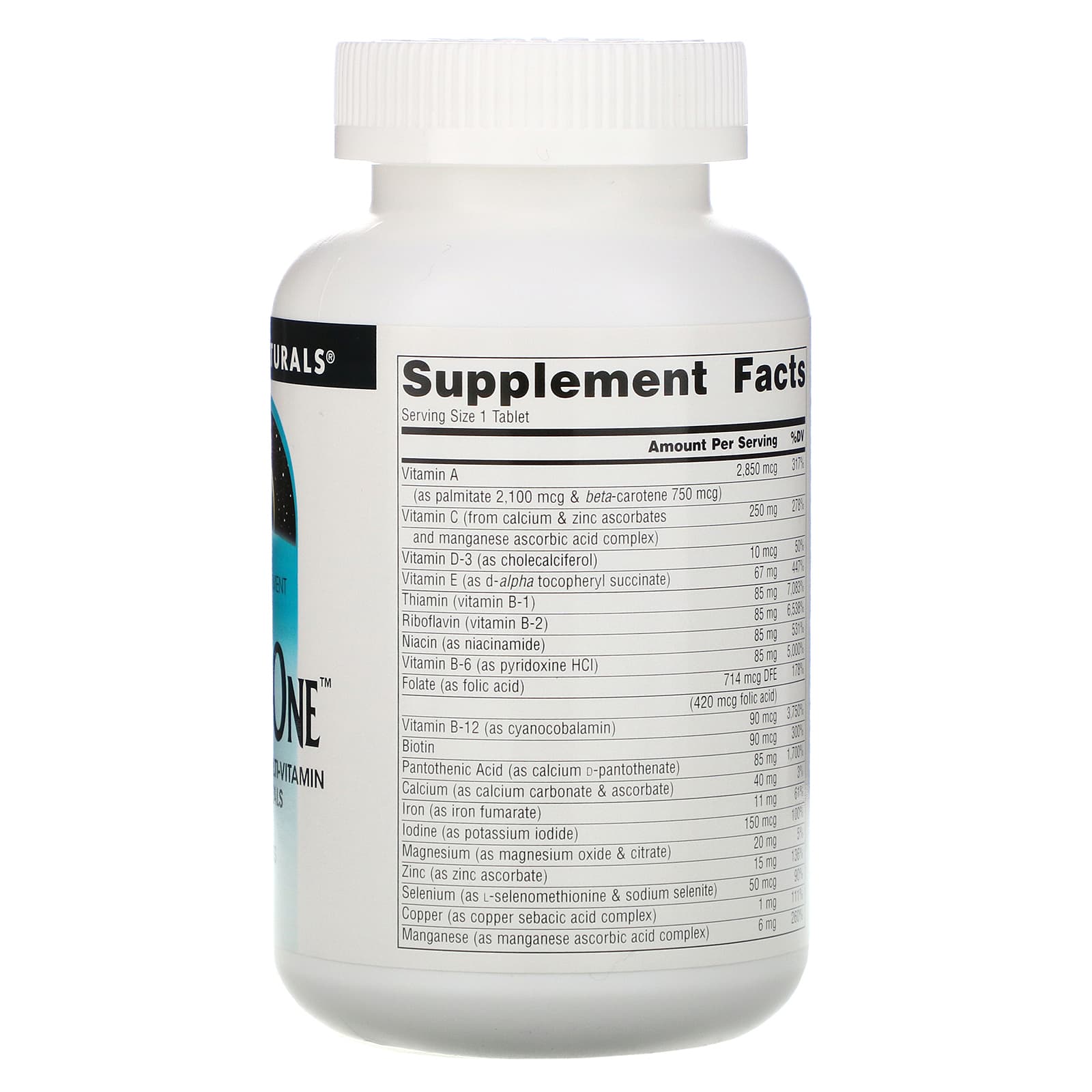 Source Naturals, Mega-One, High Potency Multi-Vitamin with Minerals ...