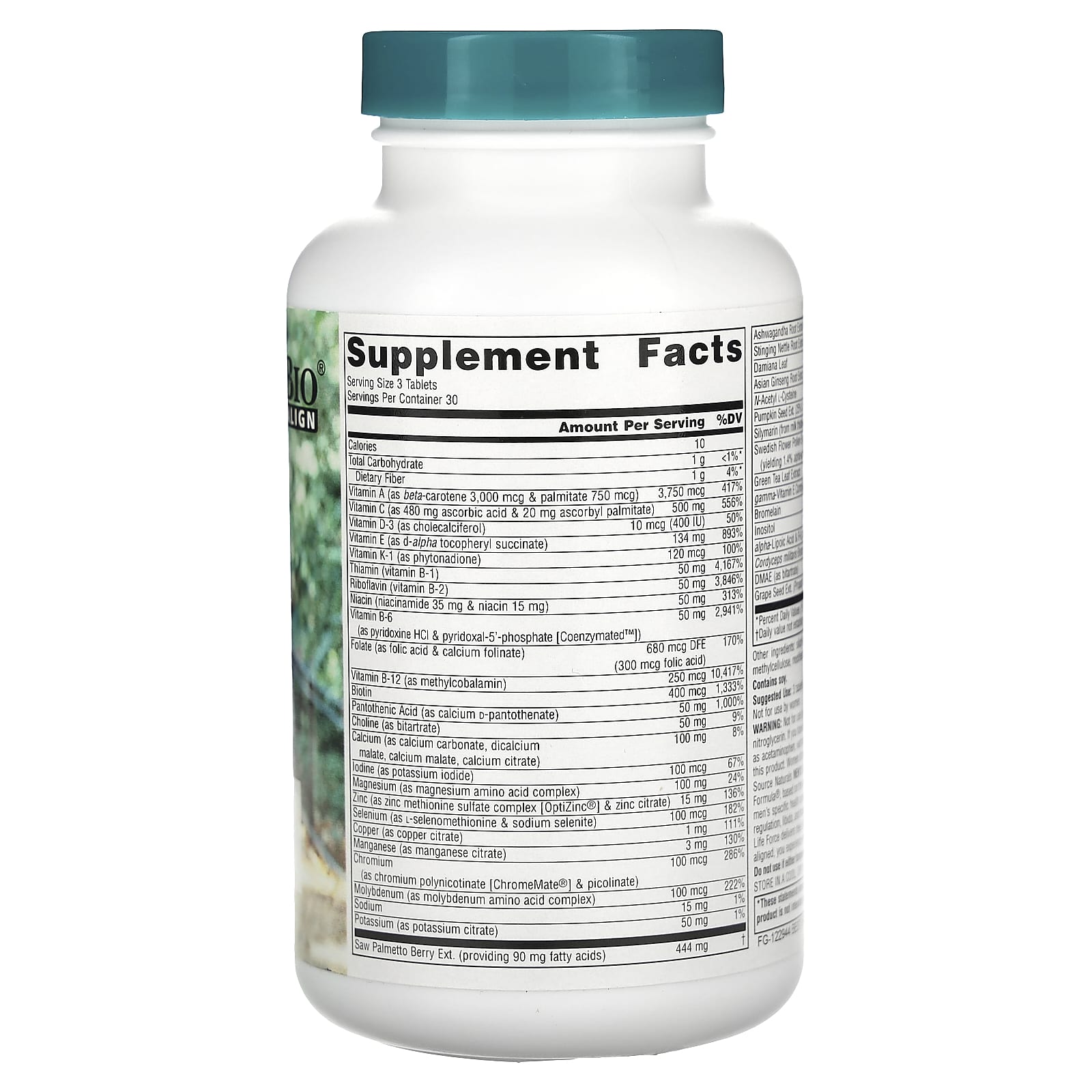 Source Naturals, Men's Life Force Multiple, 90 Tablets