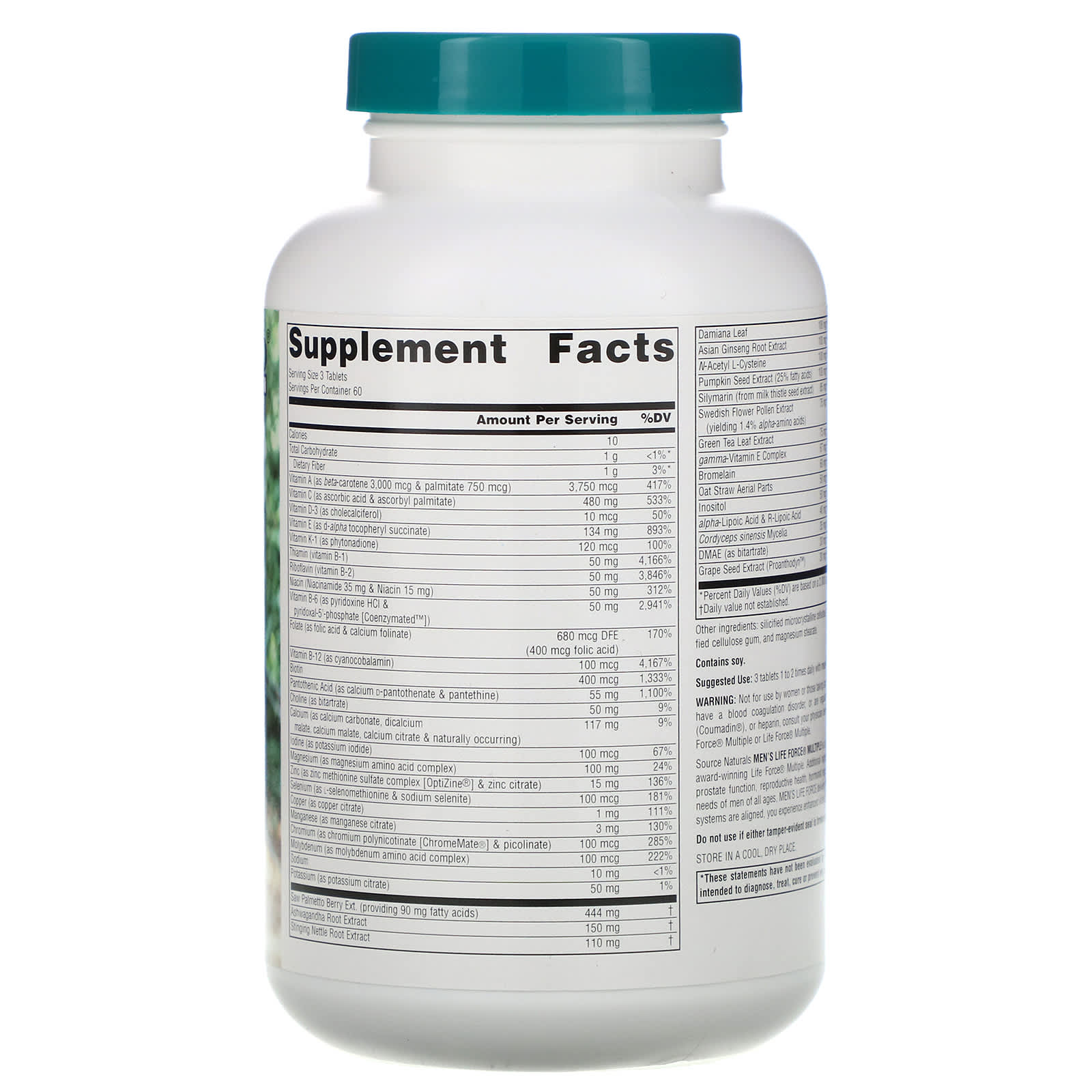 Source Naturals, Men's Life Force Multiple, 180 Tablets