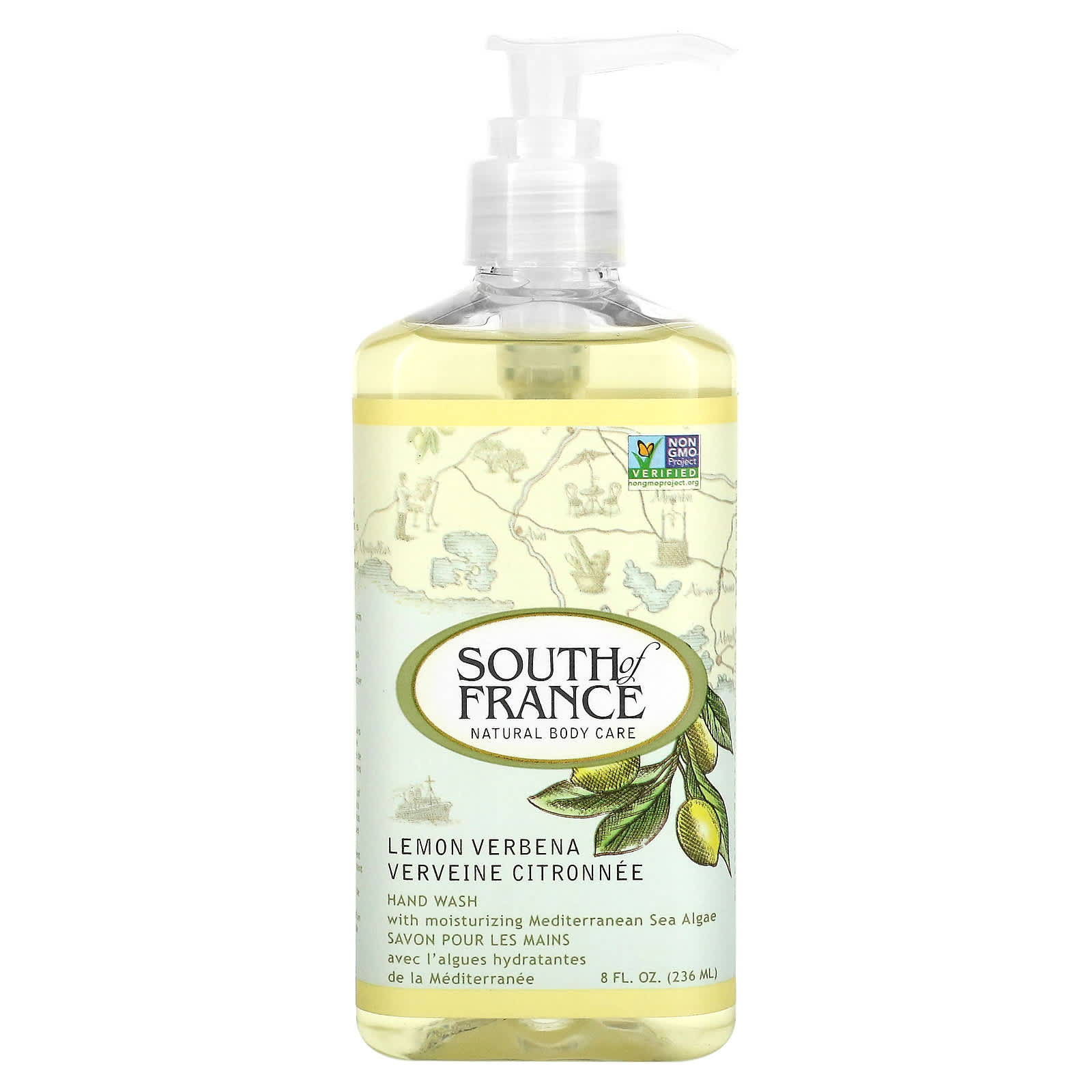Sof Nourishing Hand Wash Lemon Verbena 8 Fl Oz 236 Ml