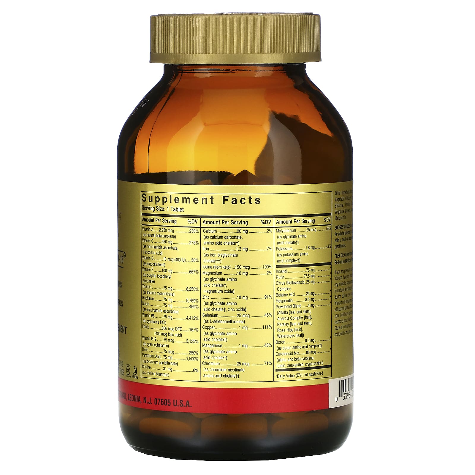 Solgar F rmula V VM 75 Vitaminas M ltiples Con Minerales Quelados Solgar F rmula V VM 75 Vitaminas M ltiples Con Minerales Quelados
