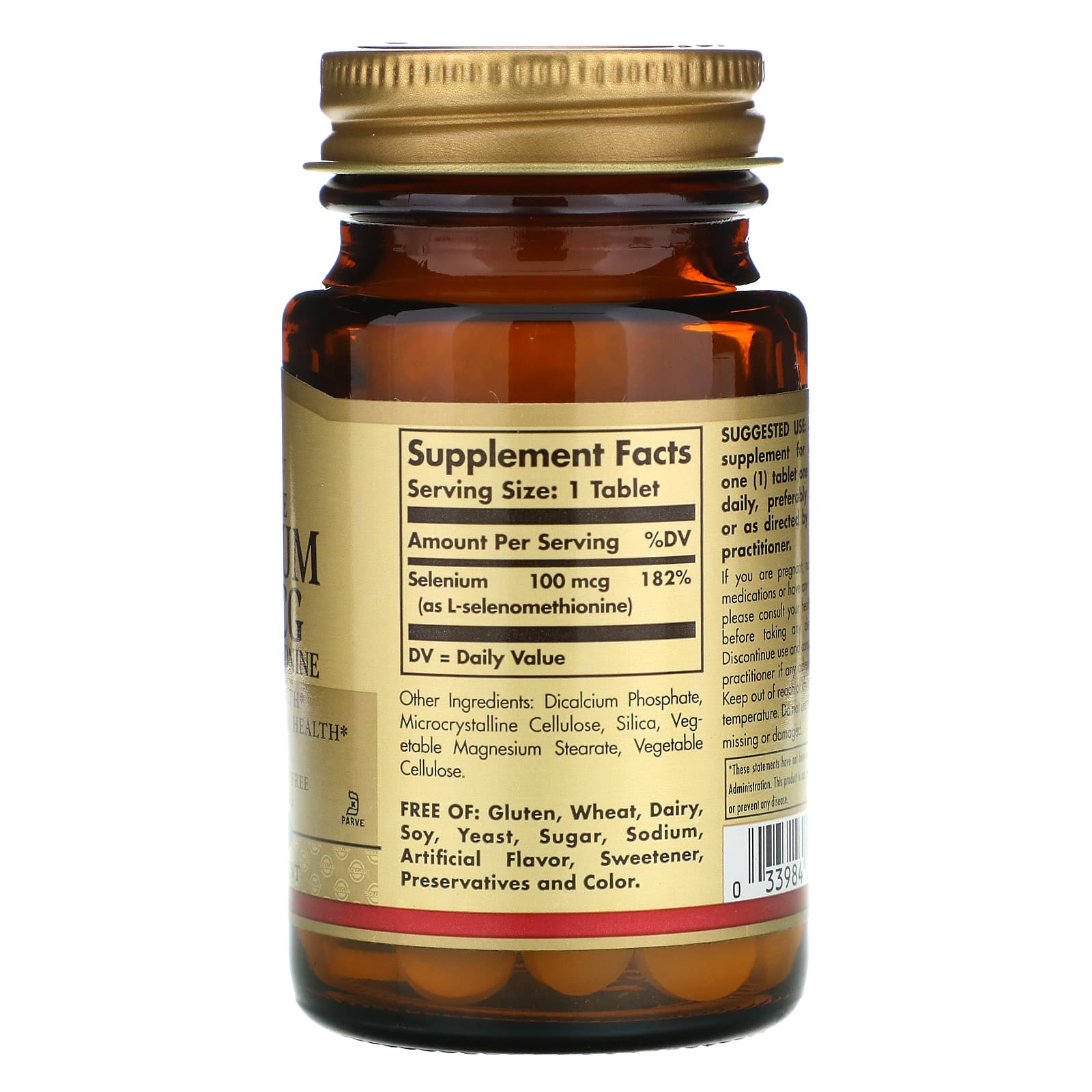 Solgar Selenium Yeast Free 100 Mcg 100 Tablets Solgar Selenium Yeast Free 100 Mcg 100 Tablets