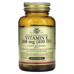 Solgar, Naturally Sourced Vitamin E, 268 mg (400 IU), 50 Softgels