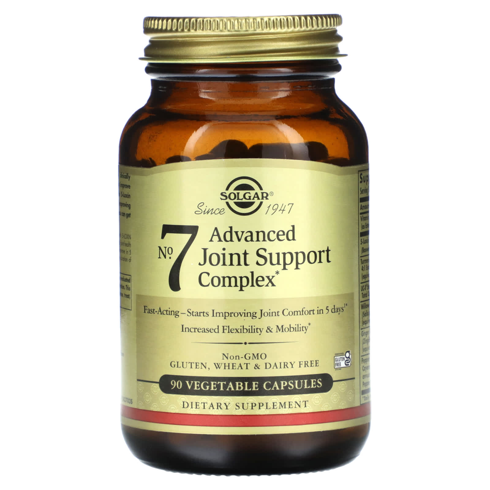 Solgar, No. 7, Advanced Joint Support Complex, 90 Vegetable Capsules
