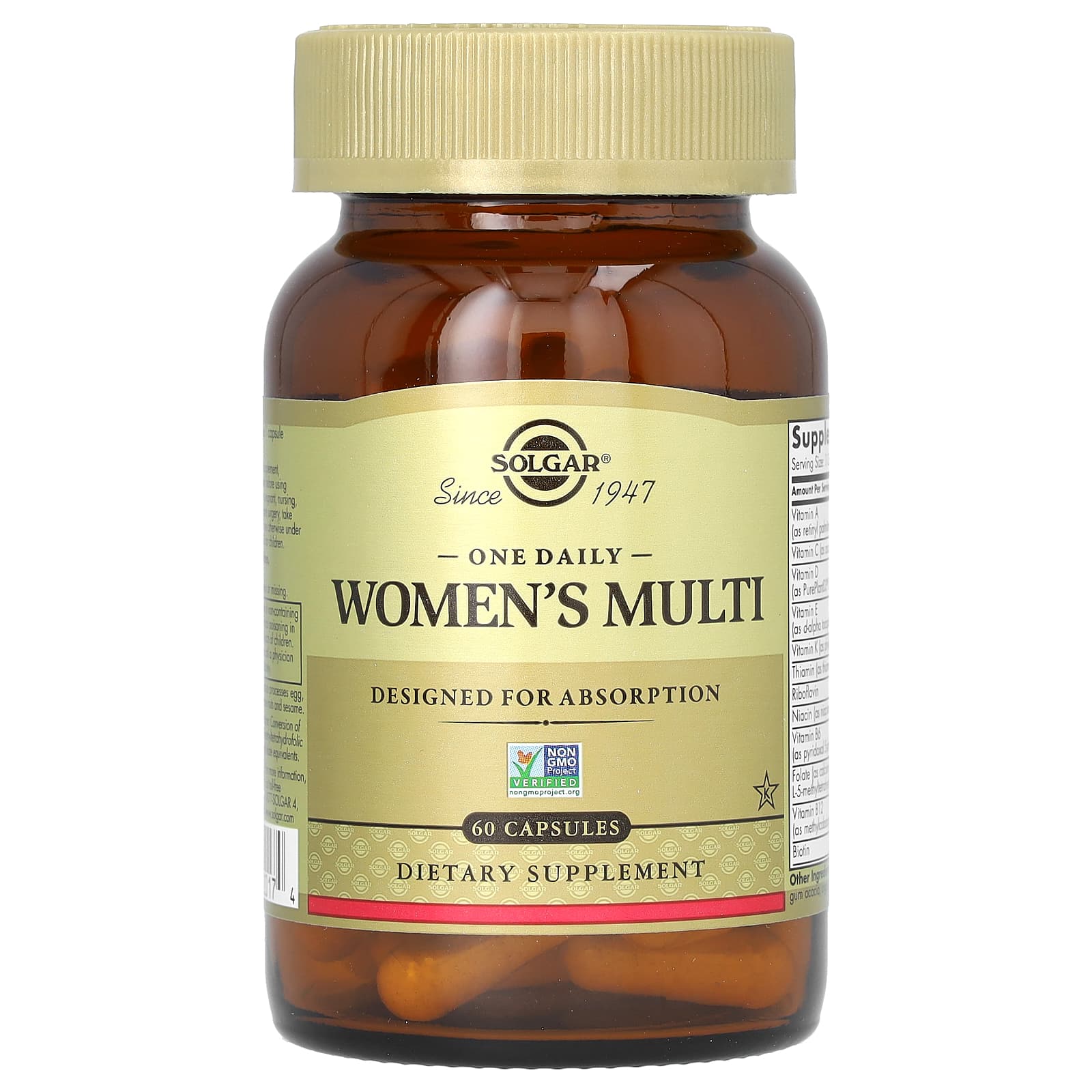 Solgar, One Daily Women's Multi, 60 Capsules