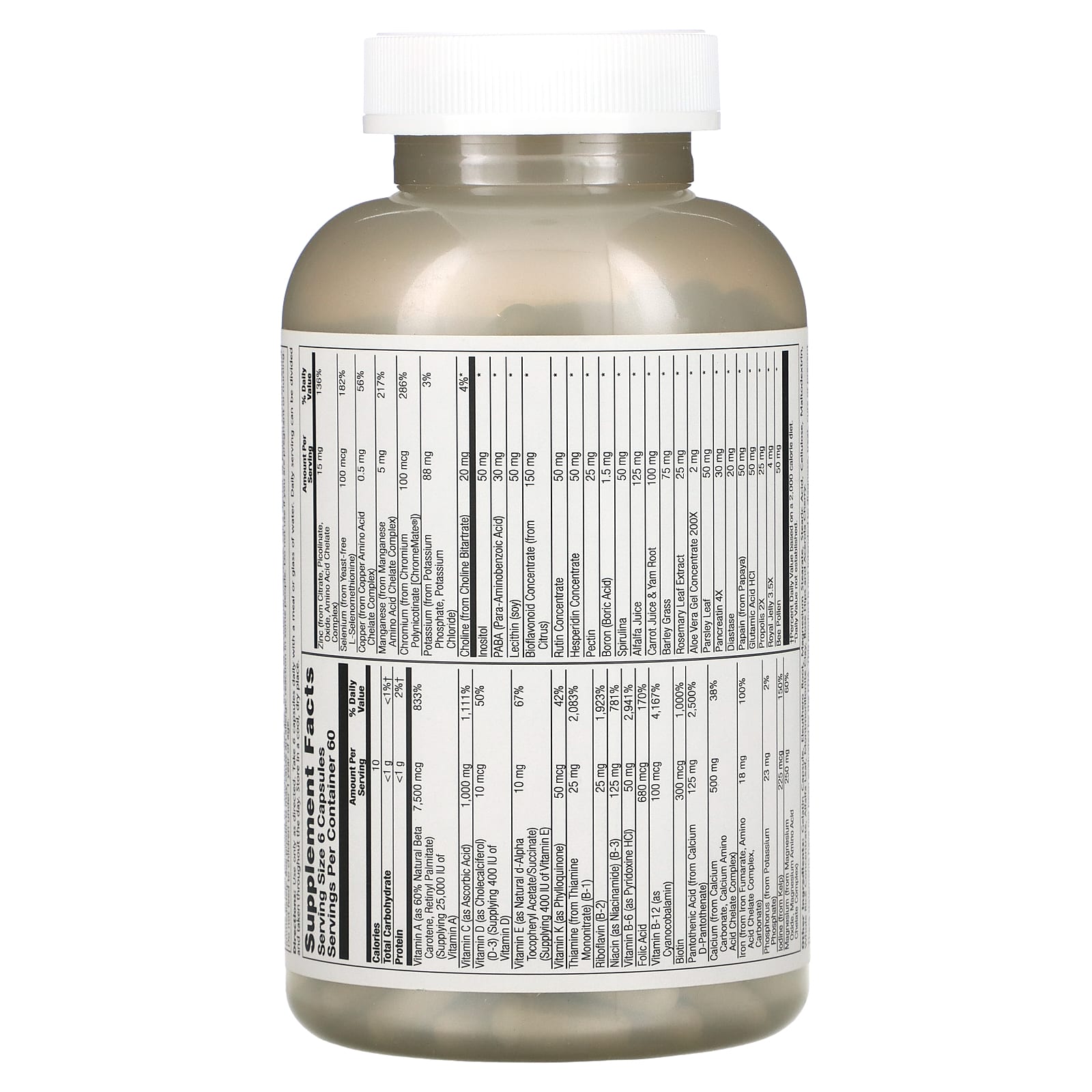 Solaray, Spectro Multivitamin, 360 Capsules