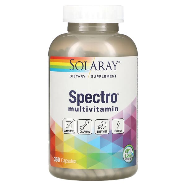 Solaray, Spectro Multivitamin, 360 Capsules