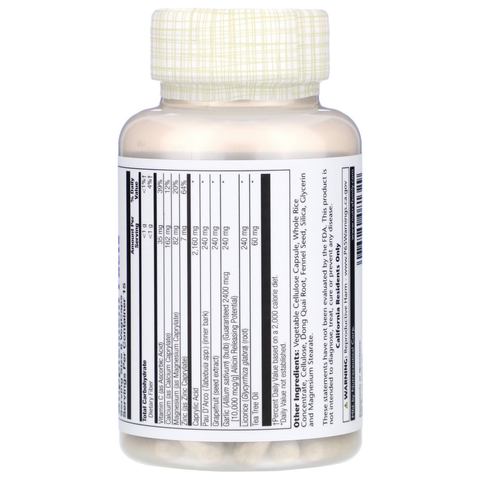 Solaray, Yeast-Cleanse, 90 VegCaps