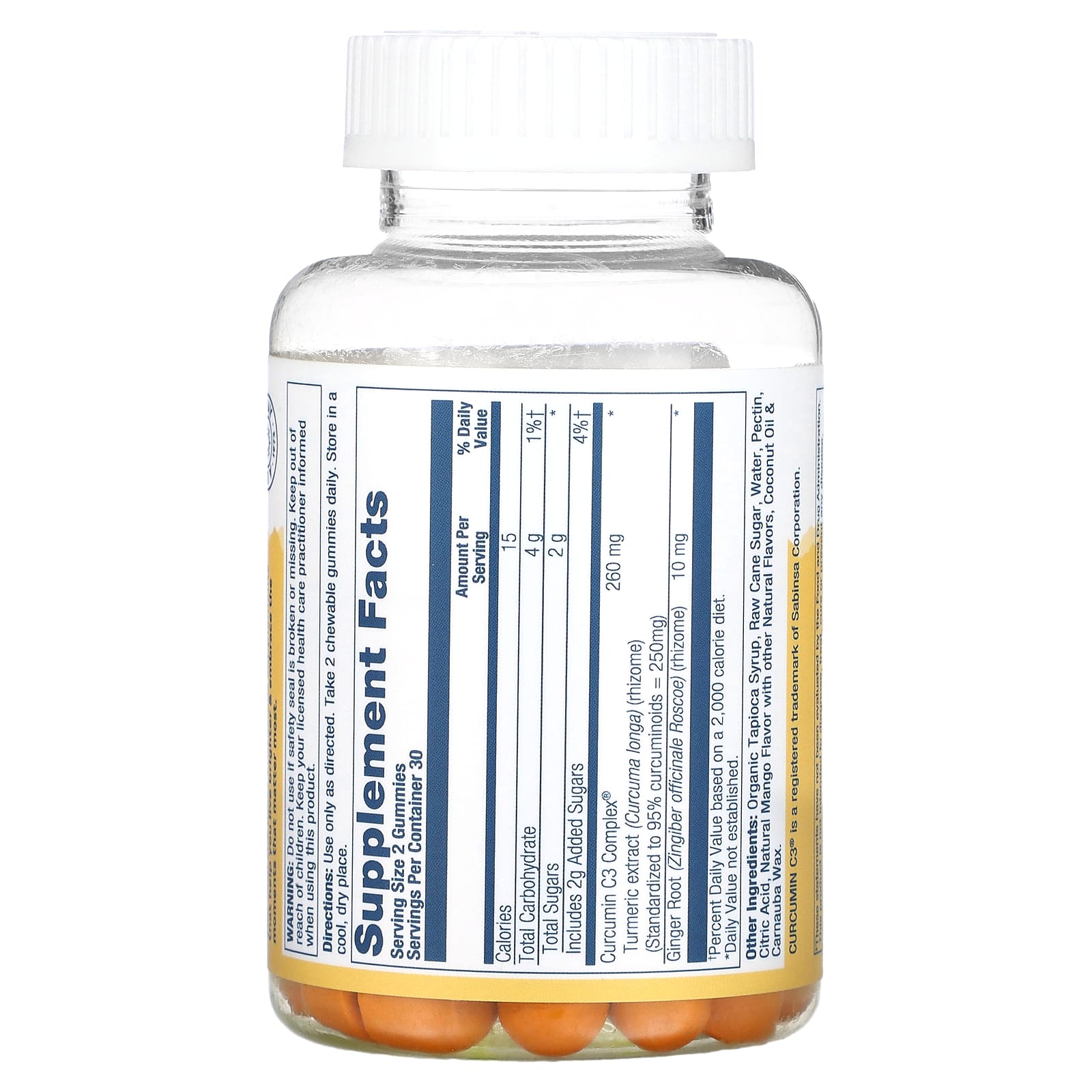 Solaray, Turmeric Gummies, Mango Flavor, 60 Gummies