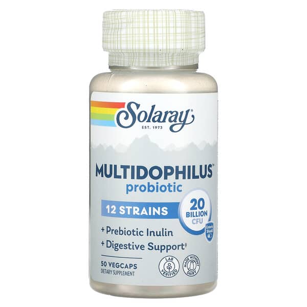 Solaray, Multidophilus Probiotic, 20 Billion CFU, 50 VegCaps