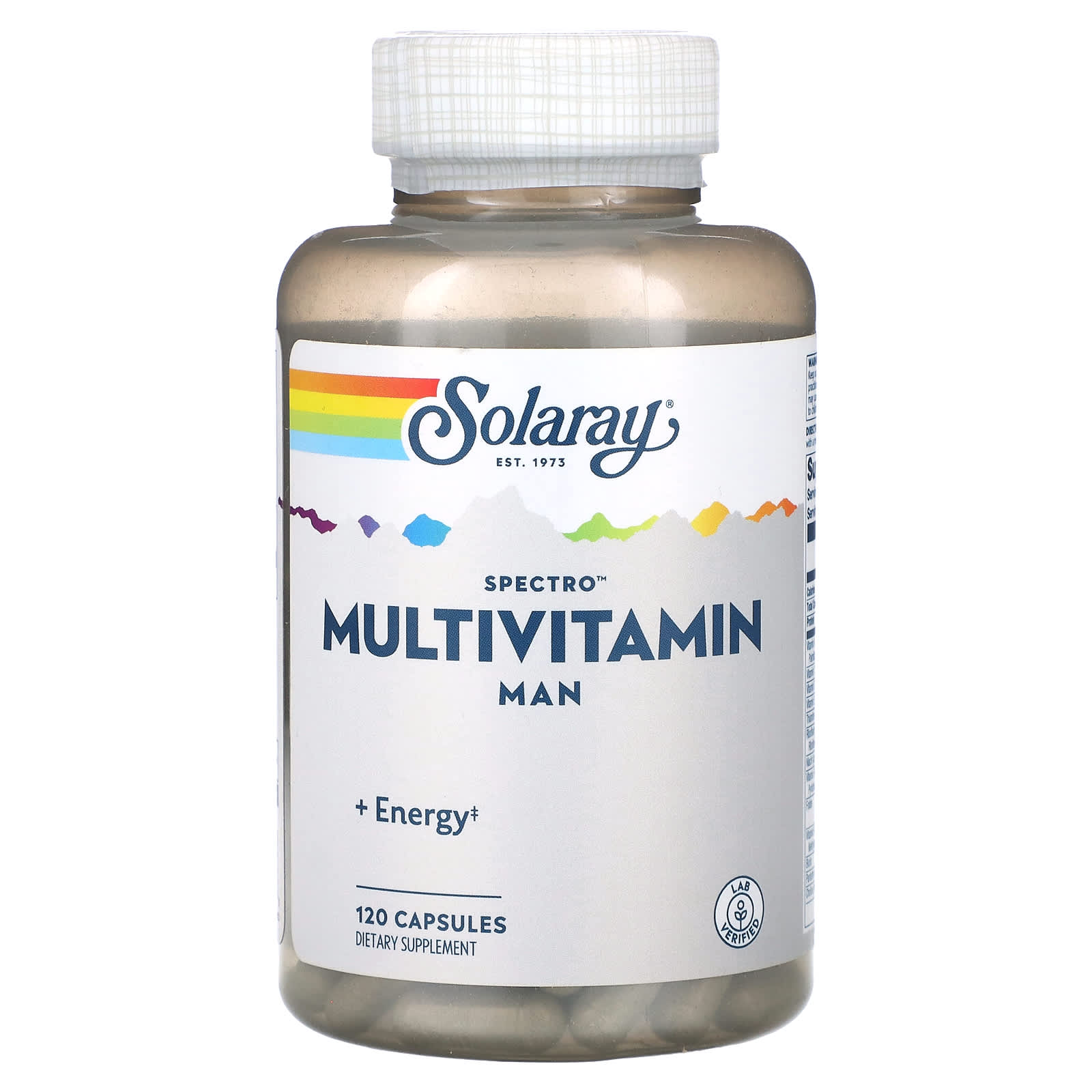 Solaray, Spectro multivitaminico, uomo, 120 capsule