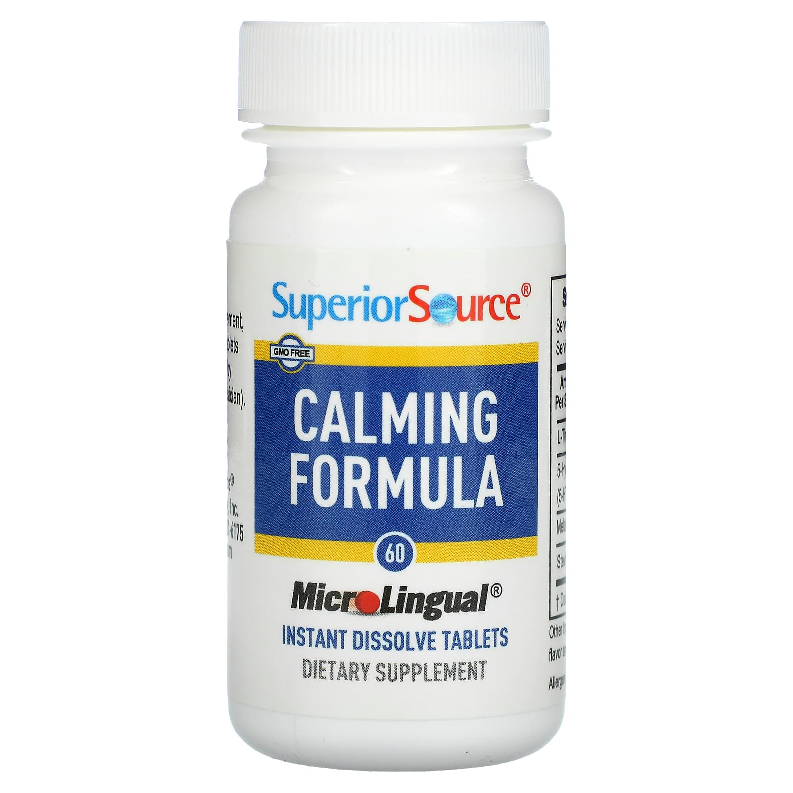Superior Source, Calming Formula, 60 MicroLingual Instant Dissolve Tablets