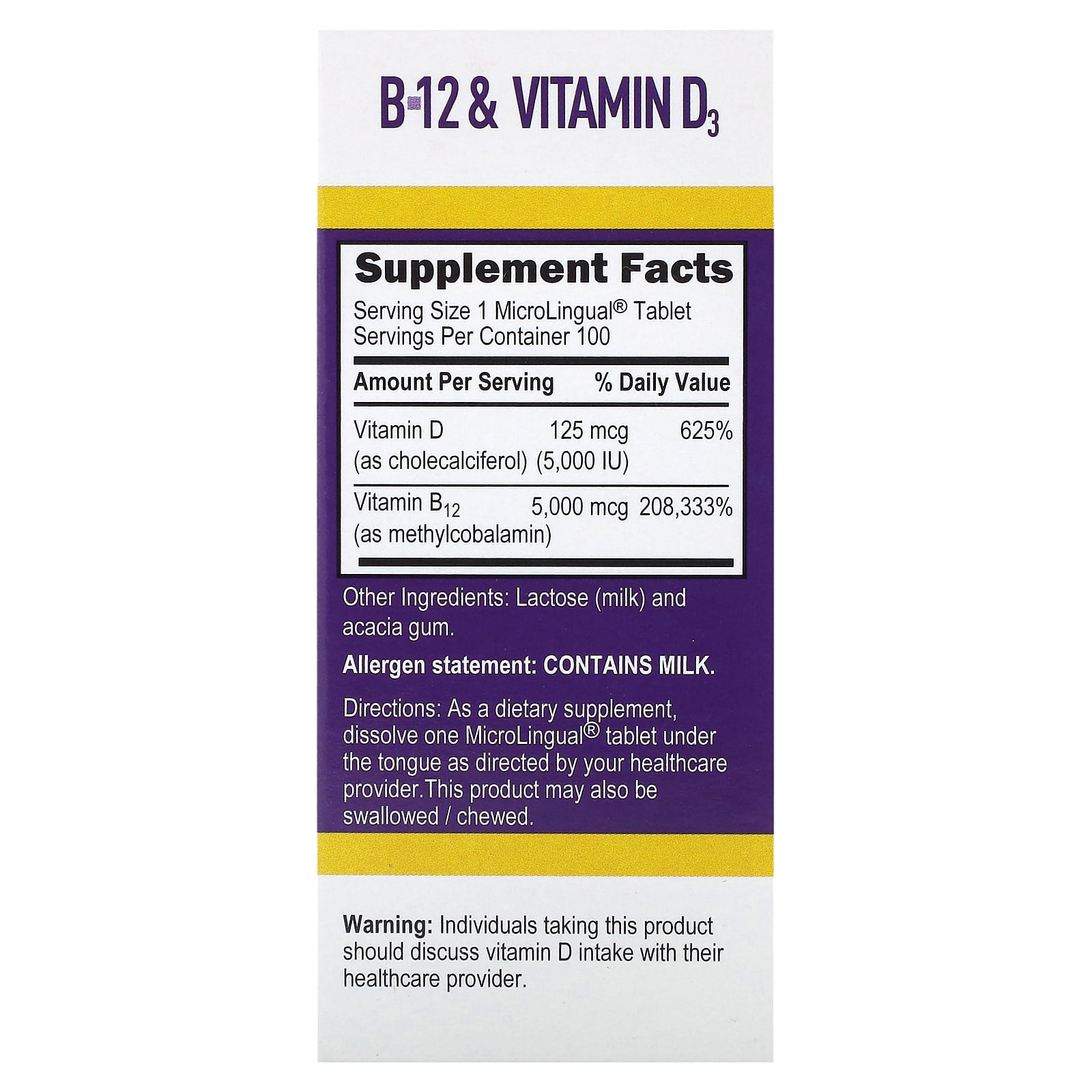 Superior Source, Methylcobalamin B-12 & Vitamin D3, 100 MicroLingual ...