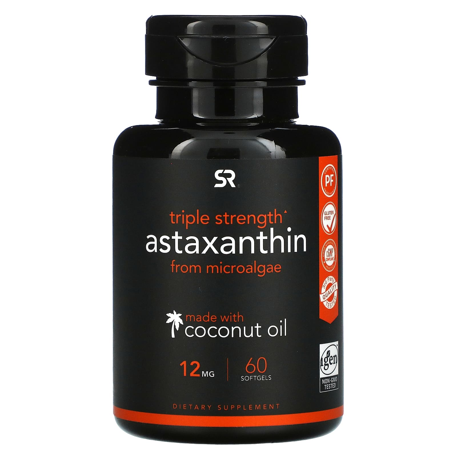 Sports Research, Astaxanthin, Triple Strength, 12 mg, 60 Softgels