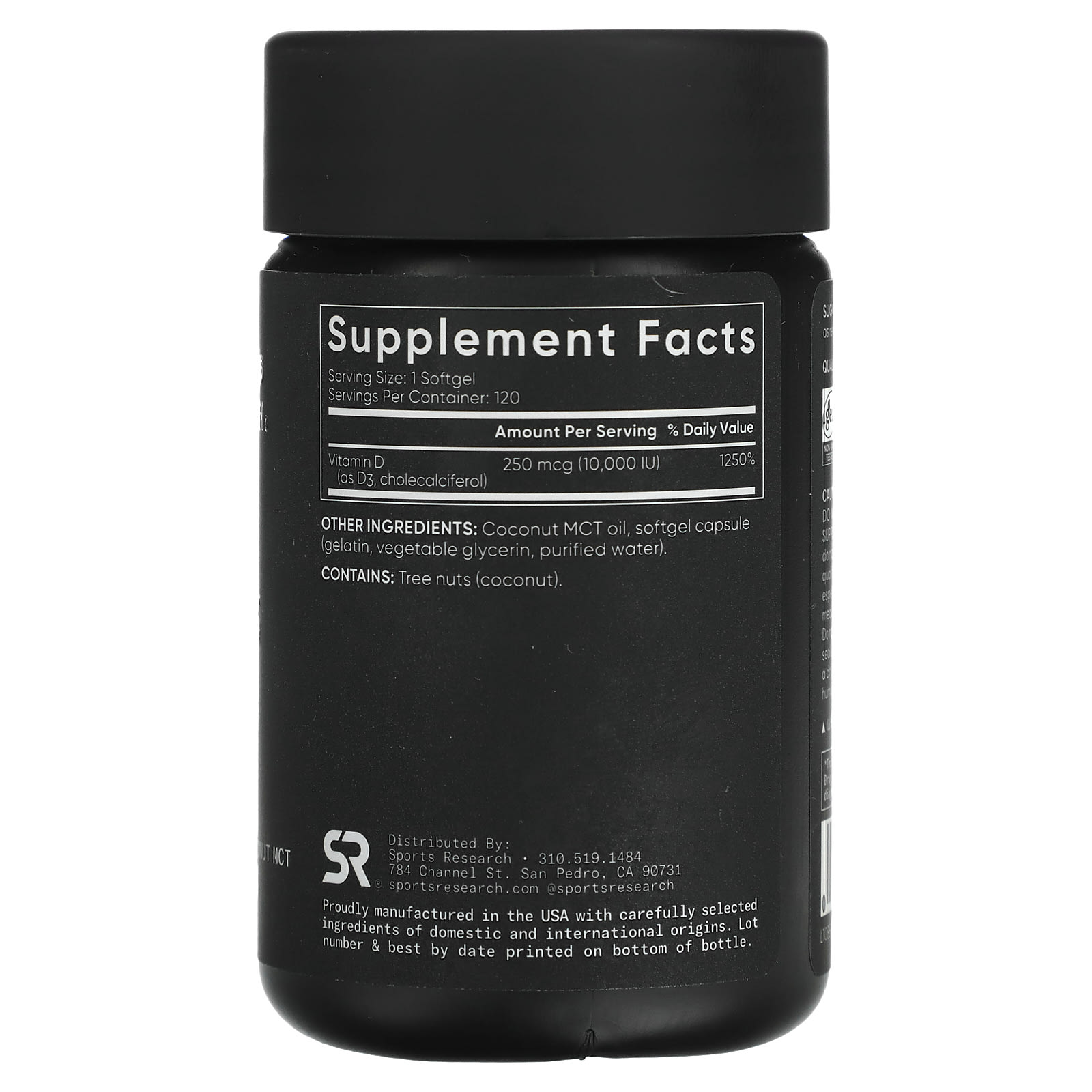 Sports Research, Vitamin D3, Max Strength, 250 mcg (10,000 IU), 120 ... Sports Research, Vitamin D3, Max Strength, 250 mcg (10,000 IU), 120 ...