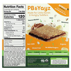 Sprout Organics, PB & Yayz, Organic Snack Sized Sandwich Bar, Peanut ...