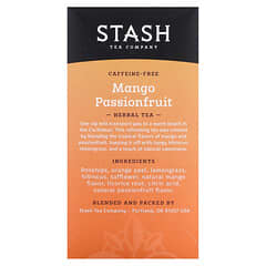 Stash Tea, Herbal Tea, Mango Passionfruit, Caffeine Free, 20 Tea Bags ...