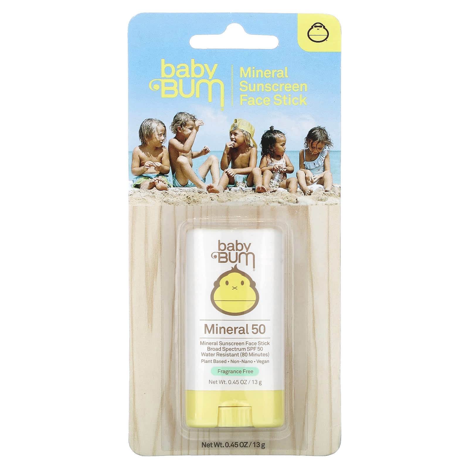 Sun Bum, Mineral Sunscreen Face Stick, SPF 50, Fragrance Free, 0.45 oz ...