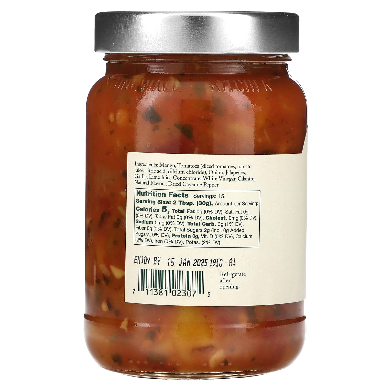 Stonewall Kitchen, Mango Lime Salsa, Medium, 16 oz (454 g)