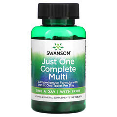 Swanson, Just One Complete Multi with Iron, 130 Tablets