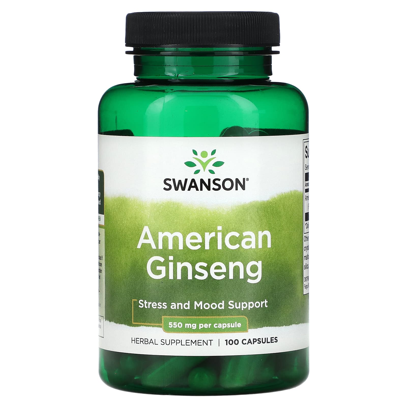 Swanson, American Ginseng , 550 mg , 100 Capsules