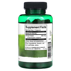 Swanson, Full Spectrum Fennel Seed, 480 mg, 100 Capsules