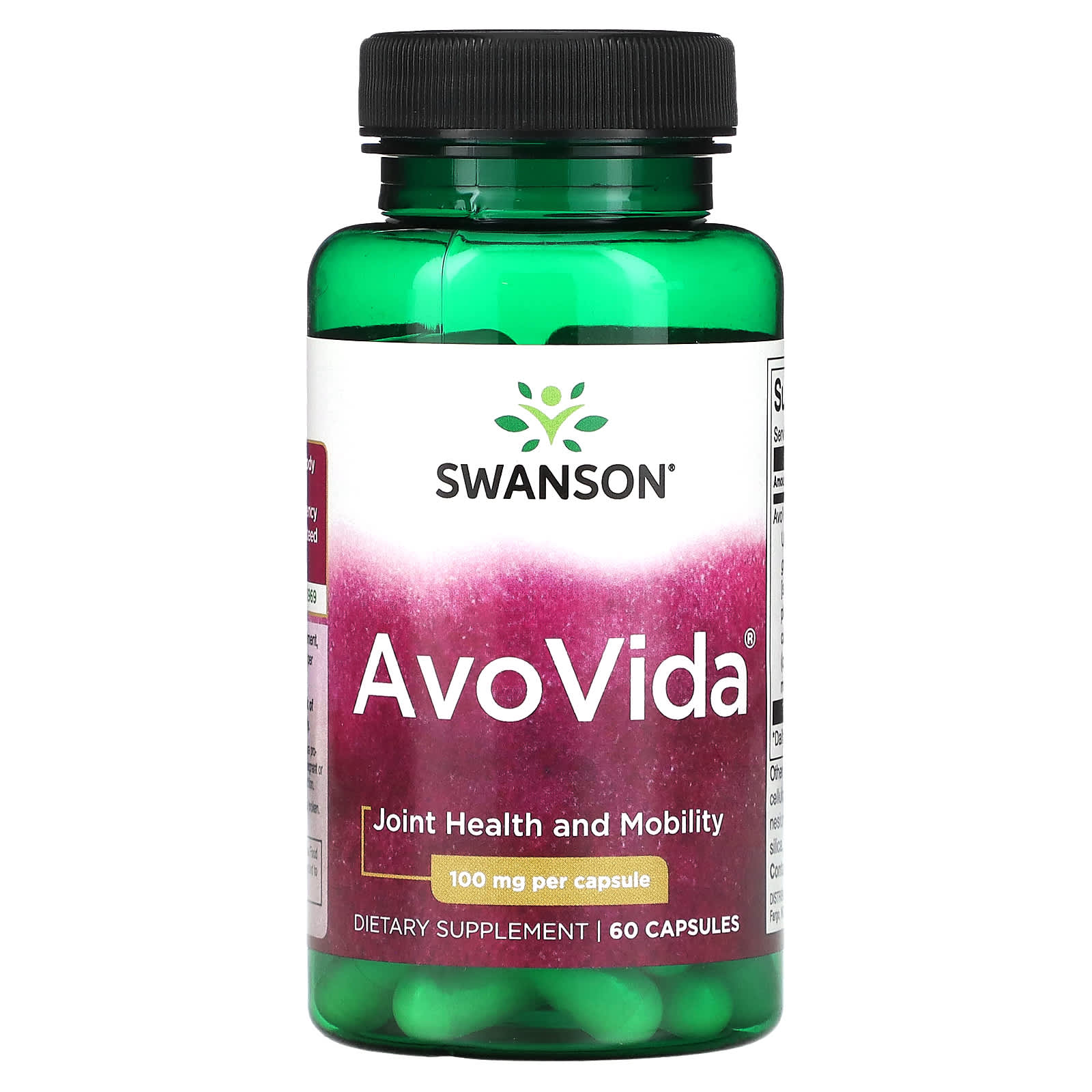 Swanson, AvoVida, 100 mg, 60 Capsules
