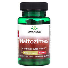 Swanson, Nattozimes（ナットウザイムズ）、65mg、ベジカプセル90粒