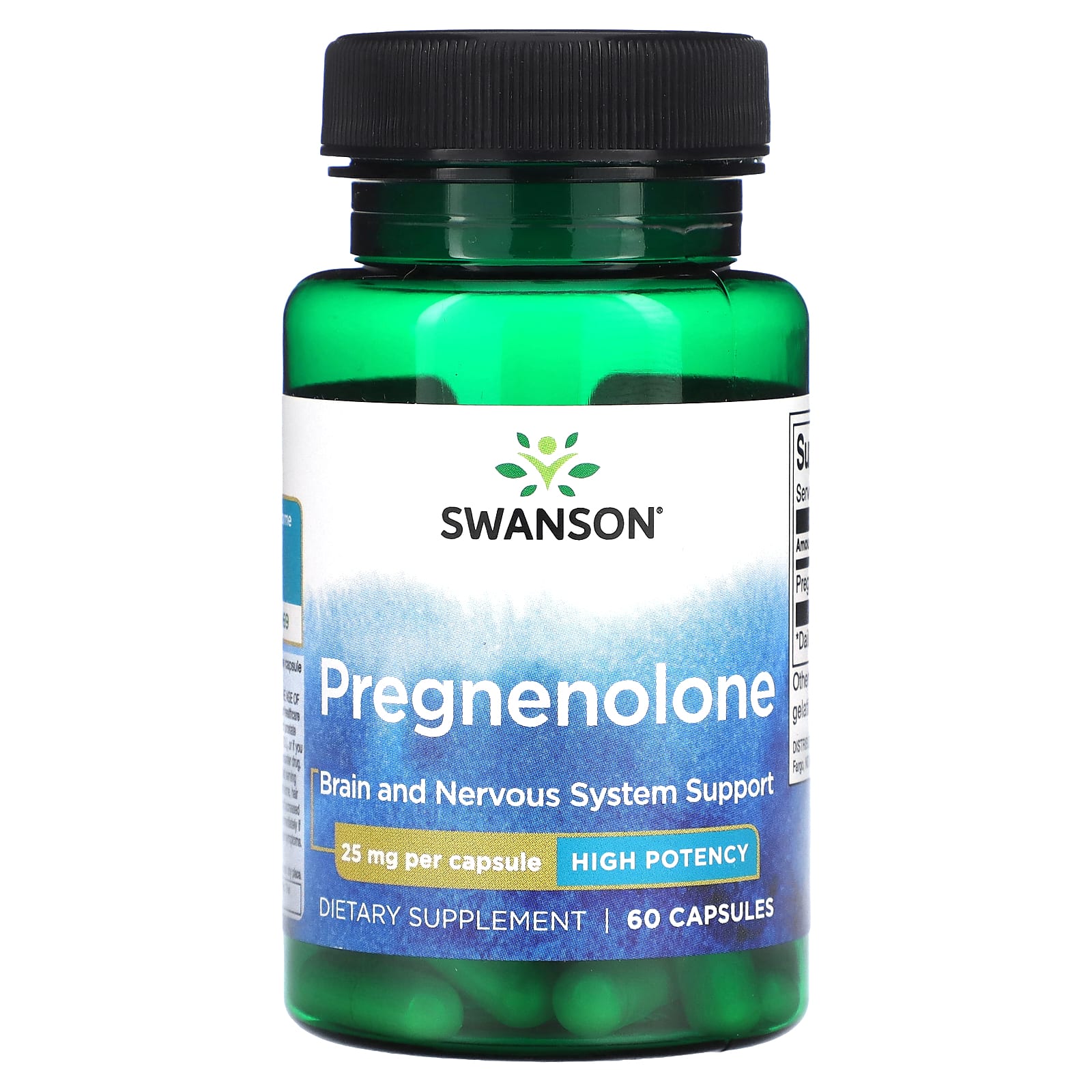 Swanson, Pregnenolone, 25 mg, 60 Capsules