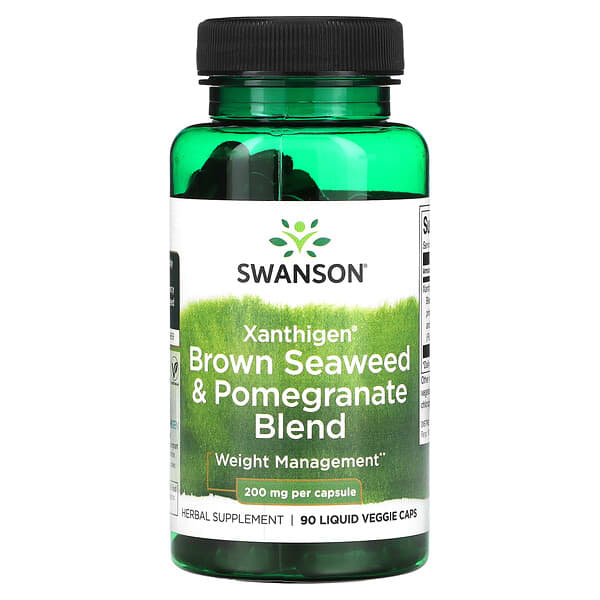 Swanson, Xanthigen Brown Seaweed & Pomegranate Blend, 200 mg, 90 Liquid ...