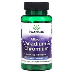 Swanson, Albion Vanadium & Chromium, 60 Veggie Capsules