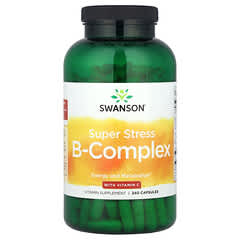 Swanson, Super Stress B-Complex With Vitamin C, 240 Capsules